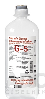 Glukóza B. Braun 5 % infúzny roztok - ADC.sk