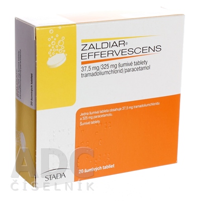 ZALDIAR EFFERVESCENS 37,5 mg/325 mg šumivé tablety - ADC.sk
