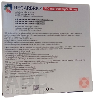 Recarbrio 500 mg/500 mg/250 mg - ADC.sk
