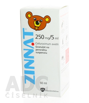 ZINNAT 250 mg/5 ml - ADC.sk