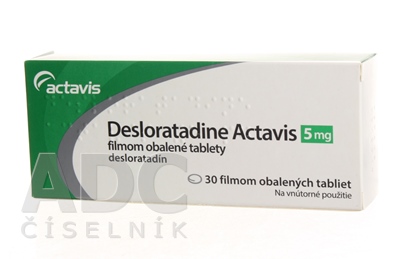 Desloratadine Actavis 5 mg filmom obalené tablety - ADC.sk