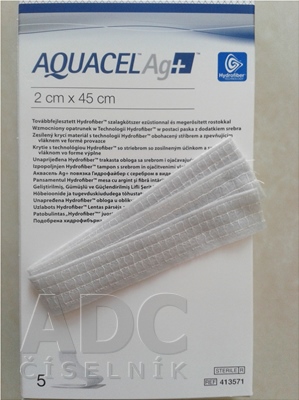 AQUACEL Ag+ krytie na rany, výplň - ADC.sk