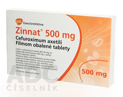 ZINNAT 500 mg - ADC.sk