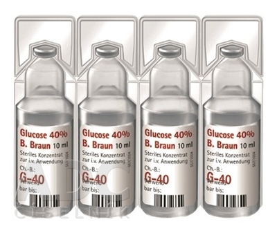 Glukóza B. Braun 40 % koncentrát na infúzny roztok - ADC.sk