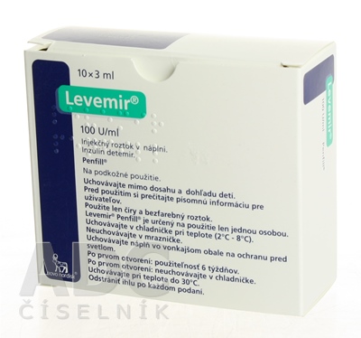 Levemir Penfill 100 jednotiek/ml - ADC.sk