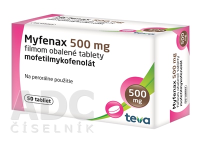 Myfenax 500 mg filmom obalené tablety - ADC.sk