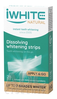 iWHITE NATURAL Whitening strips - ADC.sk