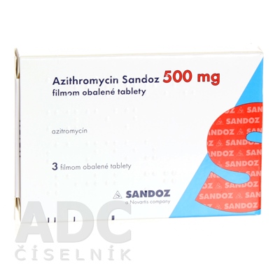 Azithromycin Sandoz 500 mg filmom obalené tablety - ADC.sk