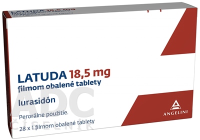 Latuda 18,5 mg filmom obalené tablety - ADC.sk