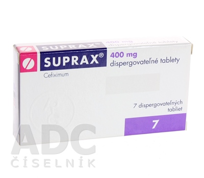 SUPRAX 400 mg dispergovateľné tablety - ADC.sk