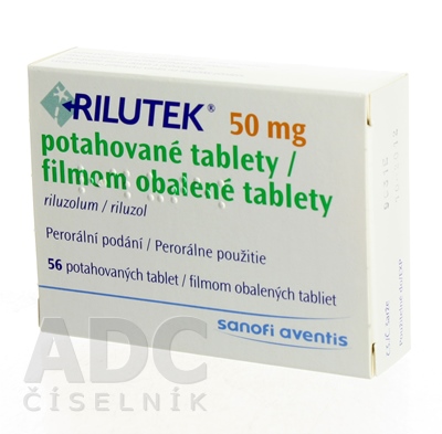 RILUTEK 50 mg filmom obalené tablety - ADC.sk