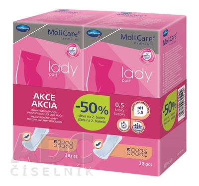 MoliCare Premium lady pad 0,5 kvapky DUOPACK - ADC.sk