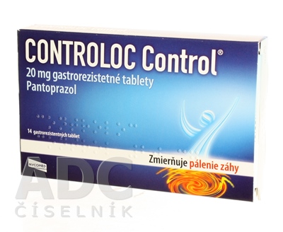 CONTROLOC Control 20 mg gastrorezistentné tablety - ADC.sk