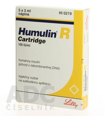 HUMULIN R CARTRIDGE - ADC.sk