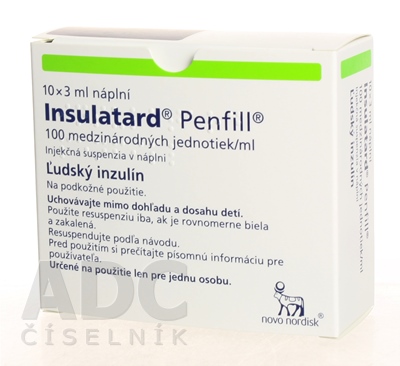 Insulatard Penfill 100 IU/ml - ADC.sk