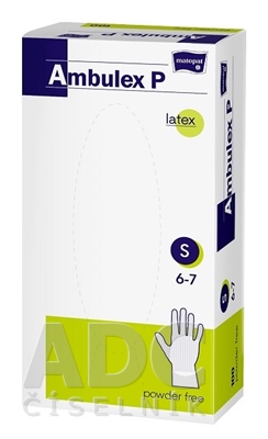Ambulex P rukavice LATEX, potiahnuté polymérom - ADC.sk
