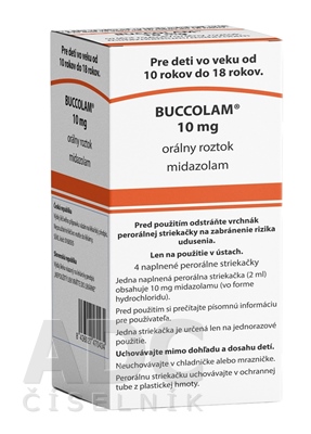 BUCCOLAM 10 mg orálny roztok - ADC.sk