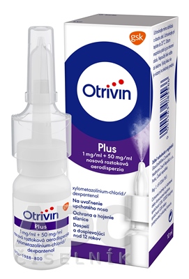 SPC Otrivin PLUS 1 mg/ml + 50 mg/ml - ADC.sk