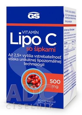 GS Vitamín Lipo C 500 mg so šípkami - ADC.sk