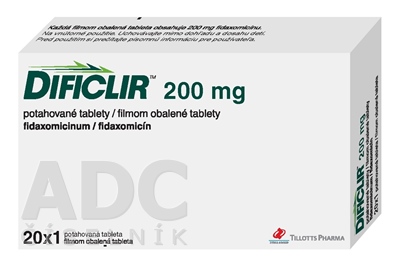 DIFICLIR 200 mg filmom obalené tablety - ADC.sk