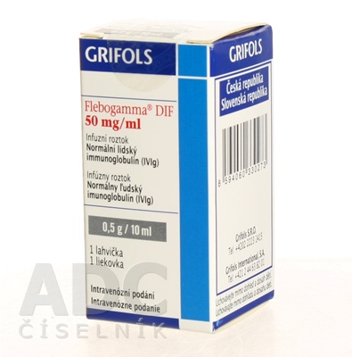 Flebogamma DIF 50 mg/ml infúzny roztok - ADC.sk