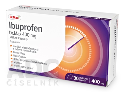 SPC Ibuprofen Dr.Max 400 mg mäkké kapsuly - ADC.sk