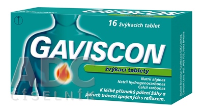 SPC Gaviscon žuvacie tablety - ADC.sk