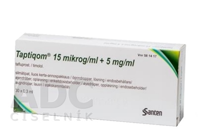 TAPTIQOM 15 mikrogramov/ml+5 mg/ml - ADC.sk